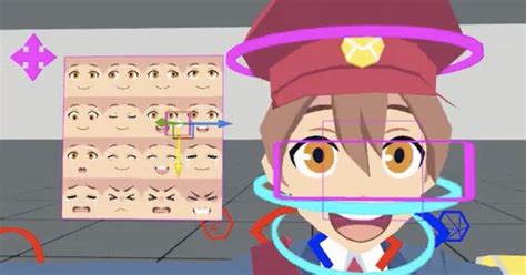 a ue4 powered face expression picker made for a vr game face