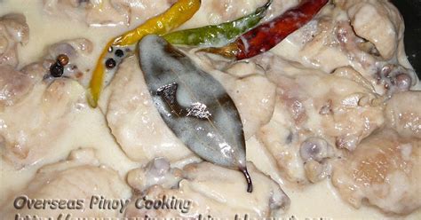 Adobong Manok Sa Gata Chicken Adobo In Coconut Milk