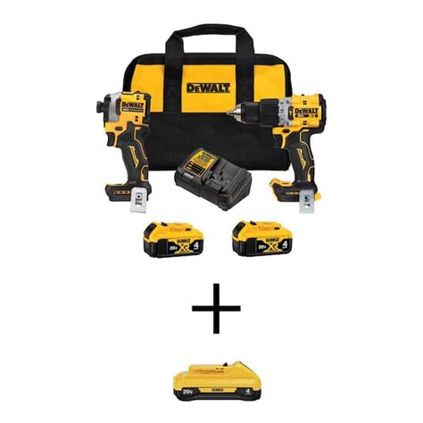 Dewalt 20v Max Xr Cordless Hammer Drill And Atomic Impact Driver Combo