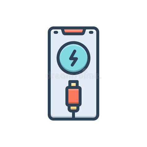 Color Illustration Icon For Utility Consumption And Utilization Stock