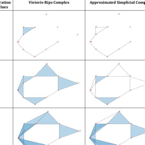 visualization of vietoris rips complex and approximated simplicial