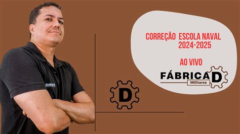 Gabarito EN Escola Naval 2024 correção de prova ao vivo questão 7
