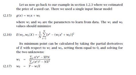 Derivatives Statistics Minimized Parameters Of An Error Function In