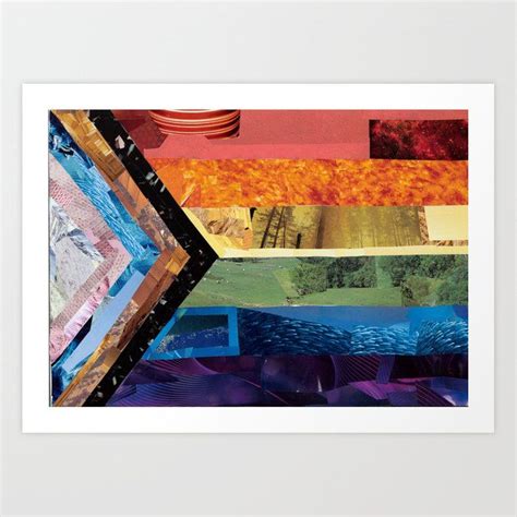Progress Pride Flag Collage Art Print By Heartofaquamarine Collage Art Print Collage Art Prints