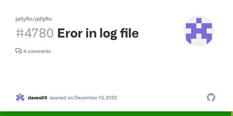 Eror In Log File · Issue 4780 · Jellyfinjellyfin · Github