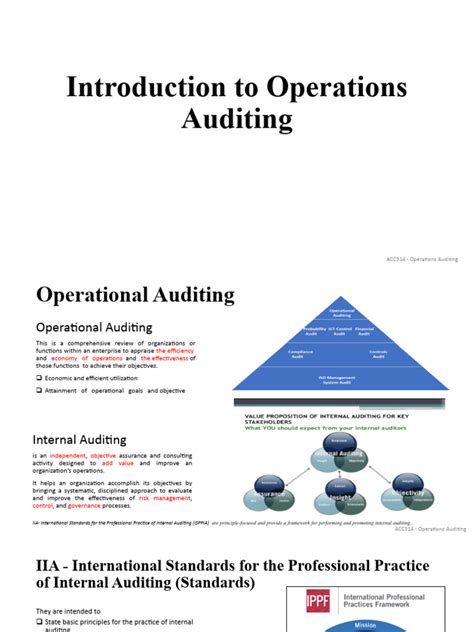 Introduction To Operations Auditing Pdf Internal Audit Audit