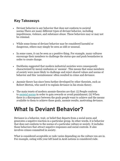 Deviation Pdf Deviance Sociology Social Psychology