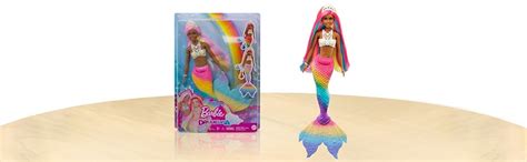Barbie Dreamtopia poupée Sirène Magique avec Chevelure Arc en Ciel