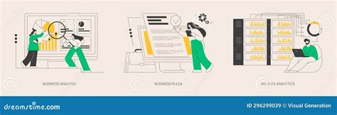 It Project Management Abstract Concept Vector Illustrations Stock Vector Illustration Of Line