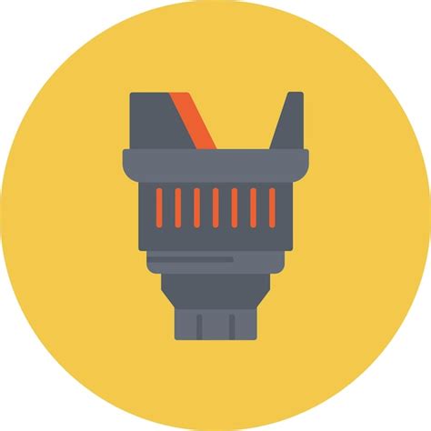 Premium Vector Camera Lens Flat Illustration