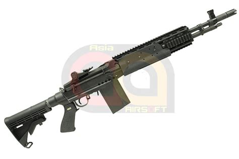 We Tech M14 Ebr Mod 1 Open Bolt Gas Blow Back Rifle With Marking Bl