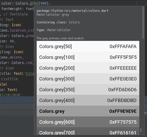 Flutter Android Studio Color Palette Not Showing Stack Overflow