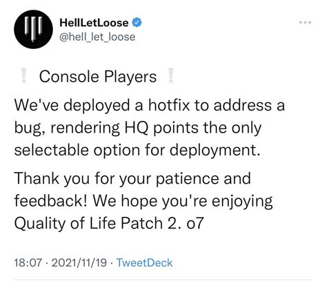 Deployment Bug Hot Fix Rhellletlooseconsole
