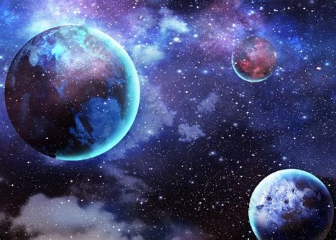 Universe Planet Blue Background Psd Backgrounds Free Download Pikbest