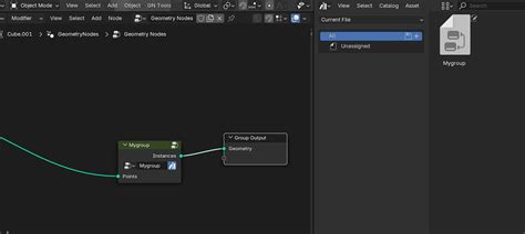 how to make geometry node group an asset in 4 2` modeling blender