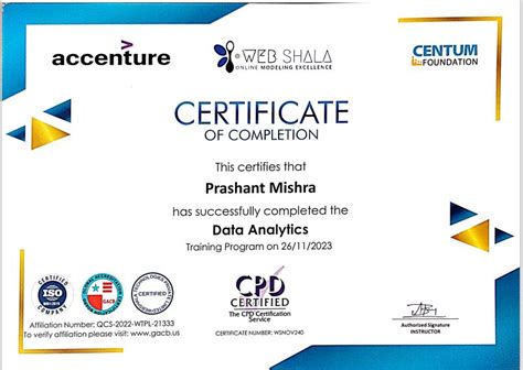 Dataanalyst Trainingcertificate Gratitude Professionaldevelopment Dataanalytics Prashant