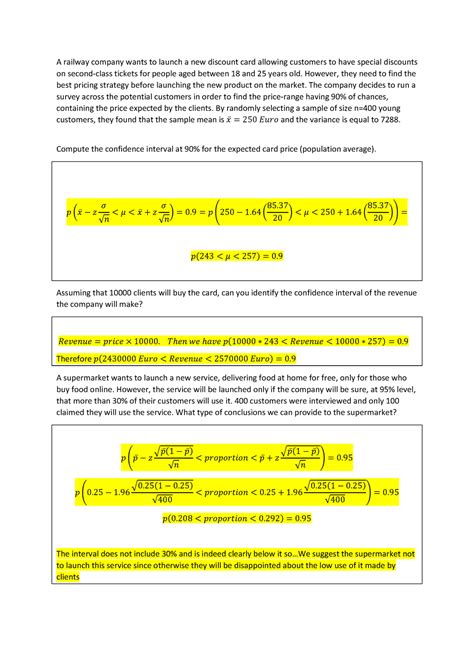 Confidence Interval Exercises CORRECTED Warning TT Undefined