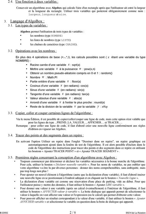 Faire des algorithmes avec AlgoBox Lycée Victor Hugo