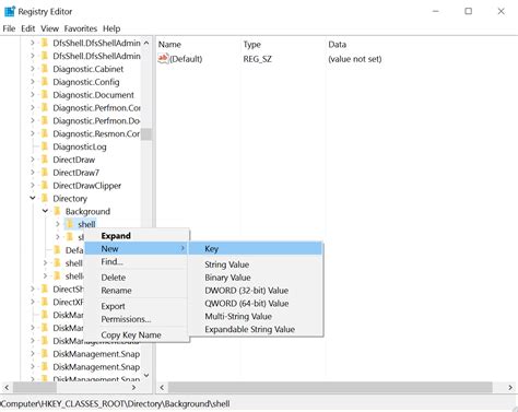 how to add context menu options to any windows 10 settings