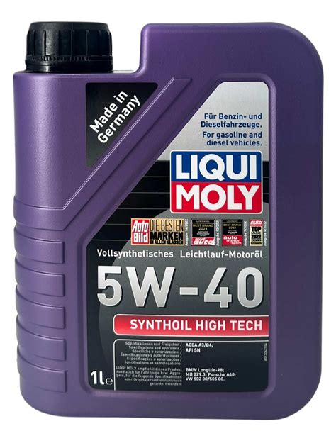 Liqui Moly Synthoil High Tech 5w 40 1 Liter 5w 40 1306