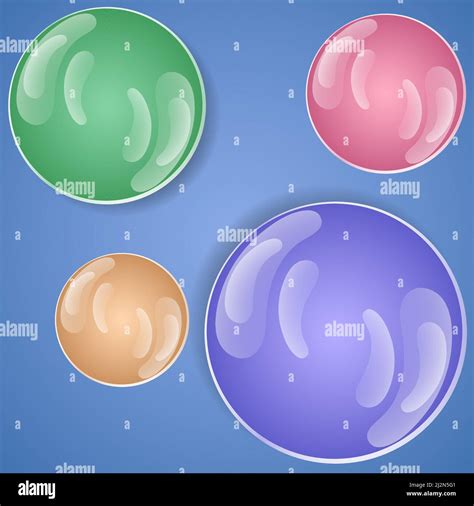 Bubbles Colors Pattern Style Stock Vector Image And Art Alamy