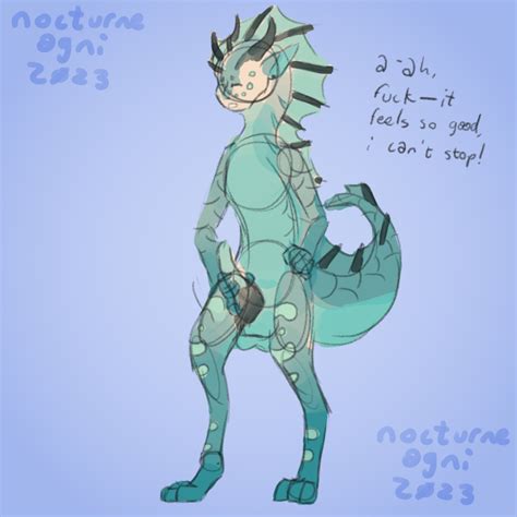 Rule 34 Anthro Bioluminescence Blue Body Blue Scales Closed Eyes