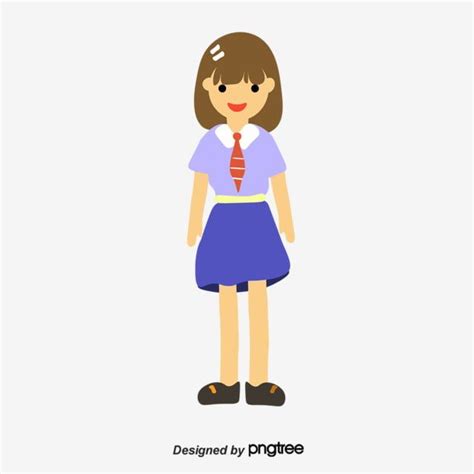 Gambar Animasi Memakai Seragam Sekolah 55 Koleksi Gambar