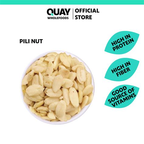 Unsalted Pili Nut 100g 200g 500g Indonesia Quay Wholefoods