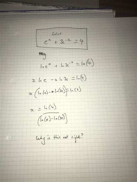 Can Anyone Tell Me Why My Solution Is Wrong Learnmath