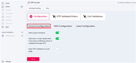 Cart Validation Through Otp Otp On Cart Sms Verification