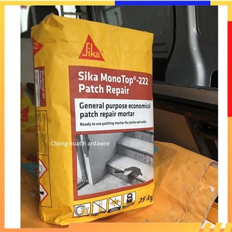 Sika Sika Monotop 222 Patch Repair 25kg Grey Stone Tile Pebble Stone