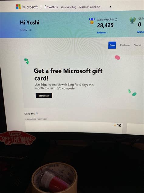 Get A Free Microsoft T Card When You Search On Bing For 5 Days Has Anybody Tried This Offer