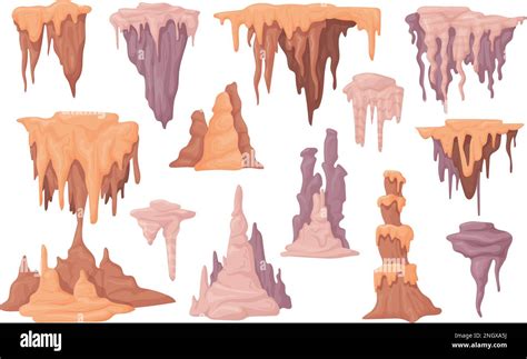 Stalagmites Stalagmite And Stalactite Underwater Cave Or Stone Cavern
