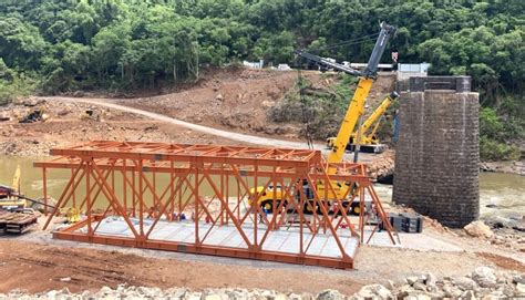 Fotos Içamento Da Ponte Entre Farroupilha E Nova Roma Do Sul Segue