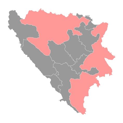 Premium Vector Republika Srpska Map Administrative District Of