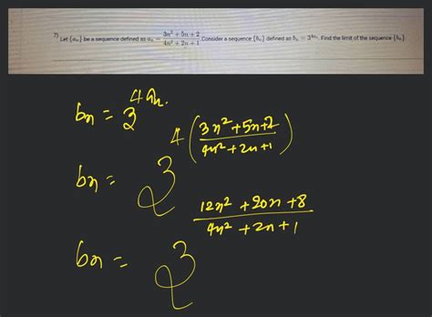 Let Left A N Right Be A Sequence Defined As A N Frac N