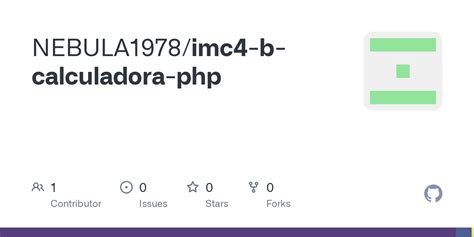 GitHub NEBULA1978 Imc4 B Calculadora Php