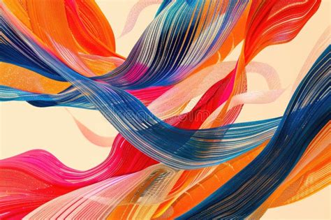 Vibrant Abstract Colorful Swirls Depict Bold Creative Art With Dynamic Swirls In Bright Hues