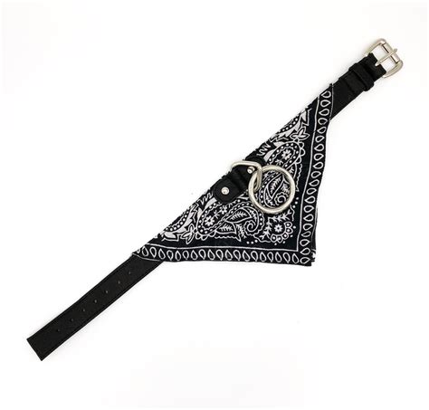 Annelisa Bandana O Ring Leder Halsband Und Bein Taschentuch Etsy De