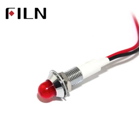 10mm Waterproof Led Signal Lamp Ip67 Red Yellow Blue Green White