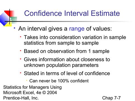 Chap07 Interval Estimation Ppt