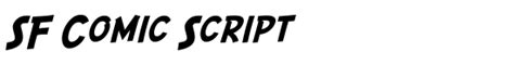 SF Comic Script Font FontZone Net