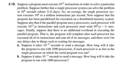 Solved 210 Suppose A Program Must Execute 1012