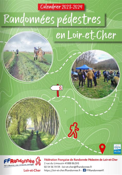 Calendrier des randonnées pédestres en Loir et Cher 2024 2025