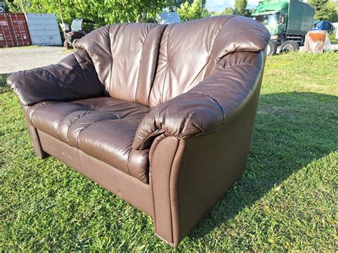 Диван двойка естествена кожа Диван Мебели за дома и офиса София Диван от естествена ко