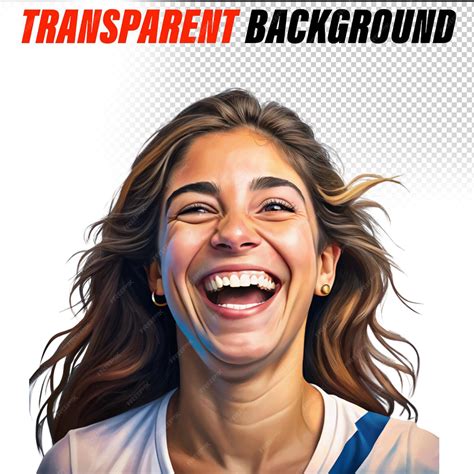 Premium Psd Smiling Brunette Girl Posing
