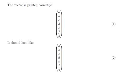 matrices defining a macro for printing vectors with splitlist in