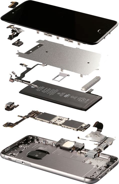 Iphone Exploded View For Smartphone Repair