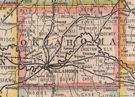 26 Best Vintage Oklahoma And Indian Nation Maps Images On Pinterest