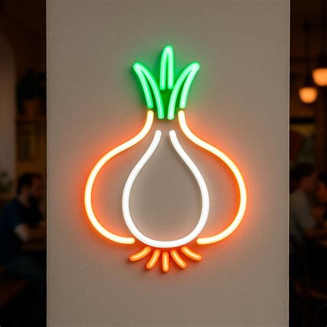 Garlic Neon Sign Ranch Light Restaurant Led Sign Aromatic Vegetable